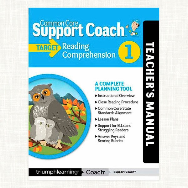Support Coach Common Core Reading Comprehension Teacher Edition - Grade 1