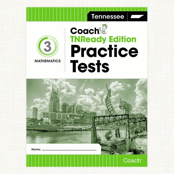 Tennessee Coach TN Ready Ed. Math Practice Tests - Grade 3