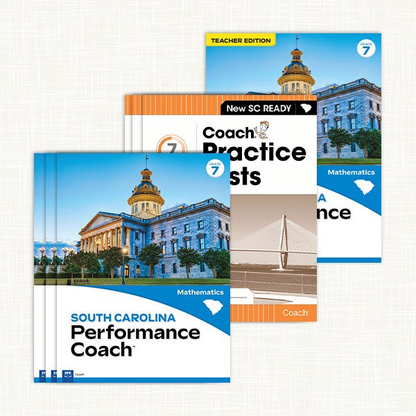 South Carolina Performance Coach SC Ready Ed. Math Classroom Set with ...