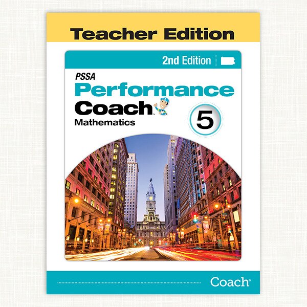 Pennsylvania PSSA Performance Coach Math Teacher Edition - Grade 5