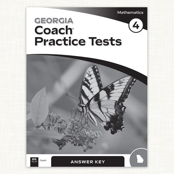 Georgia Coach (2025) Math Practice Test Answer Keys - Grade 4
