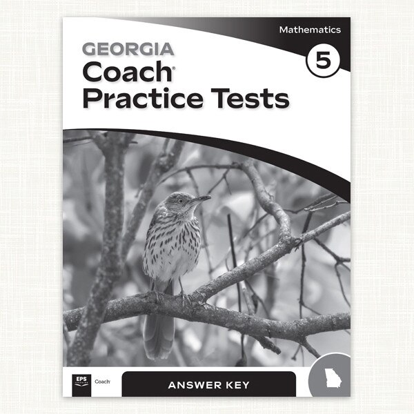 Georgia Coach (2025) Math Practice Test Answer Keys - Grade 5