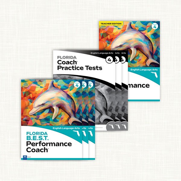 Florida B.E.S.T. Performance Coach ELA Class Set with Practice Tests ...