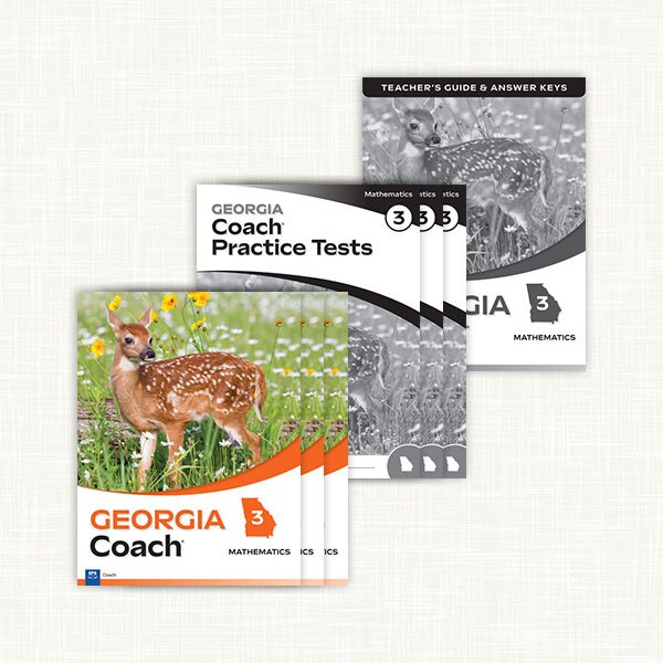 Georgia Coach (2025) Math Class Set with Assessments for 25 Students ...
