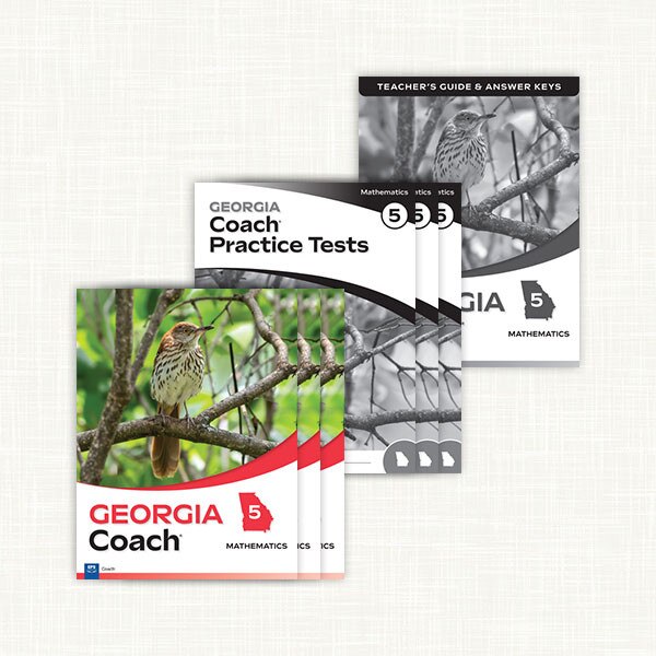 Georgia Coach (2025) Math Class Set with Assessments for 25 Students ...