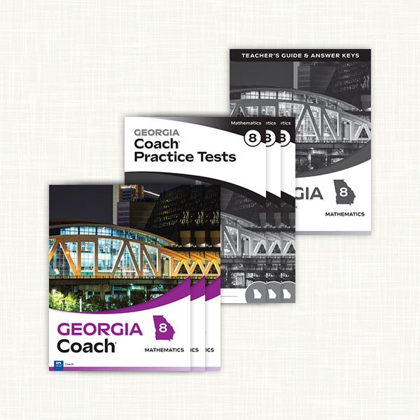Georgia Coach (2025) Math Class Set with Assessments for 25 Students ...