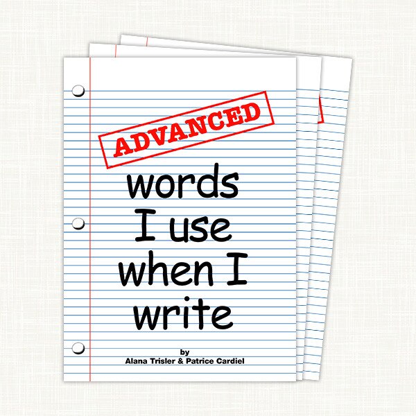Advanced Words I Use When I Write Personal Dictionary - Grades 5 to 6 ...