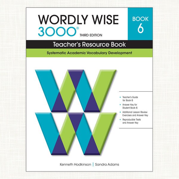 Wordly Wise 3000 3rd Ed. Teacher Edition - Book 6